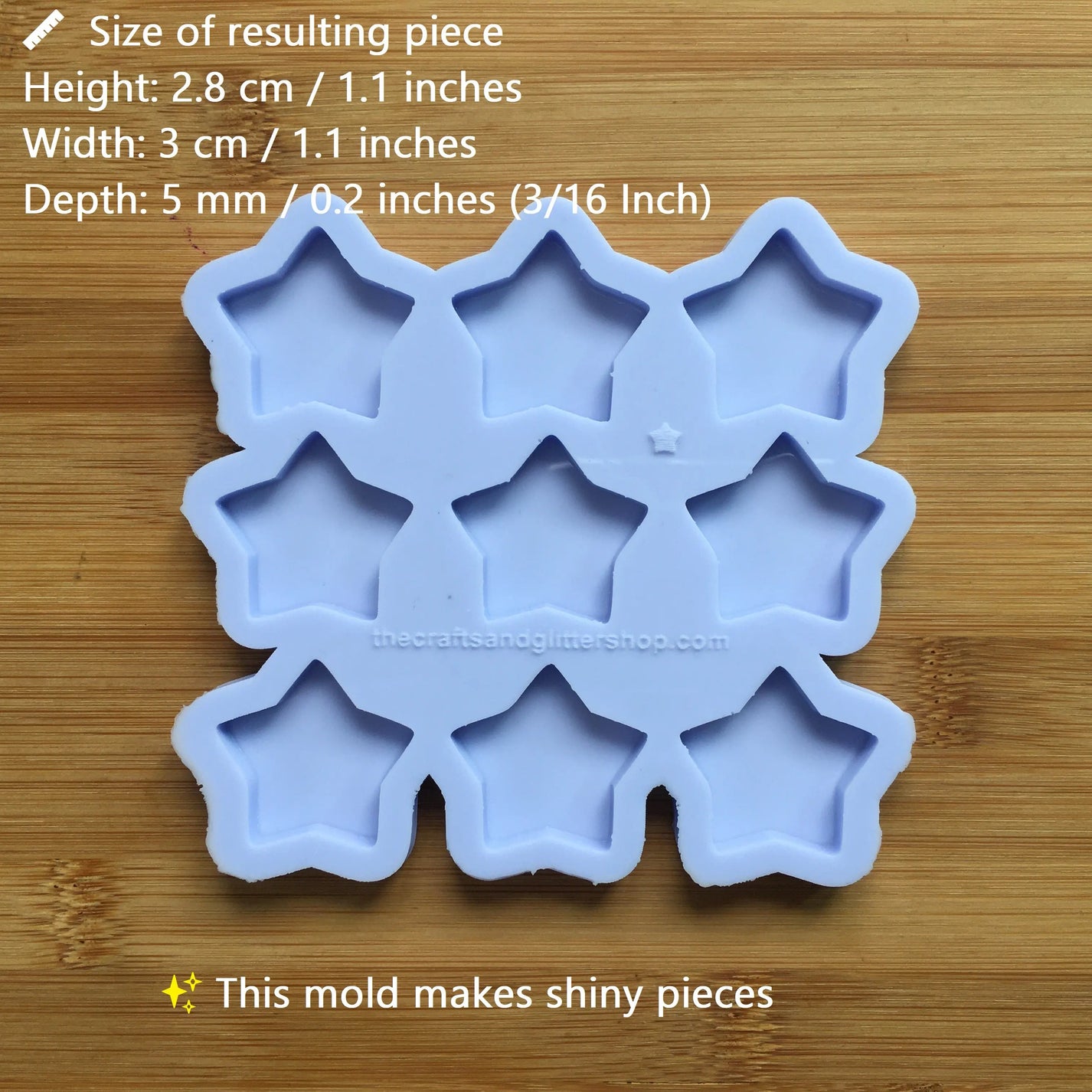 1 inch Star Silicone Mold | Food Safe Mold for Crafts & Baking – The ...