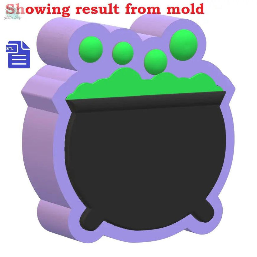 1 pc Bubble Cauldron Bath Bomb Mold STL File for 3D printing – The ...