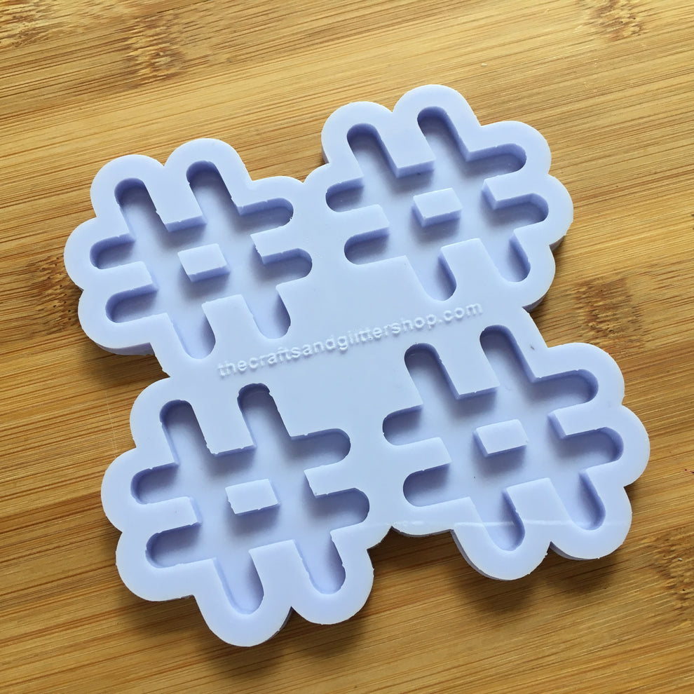 1.75" Hashtag Symbol Silicone Mold |Mold for Crafts & Baking – The ...