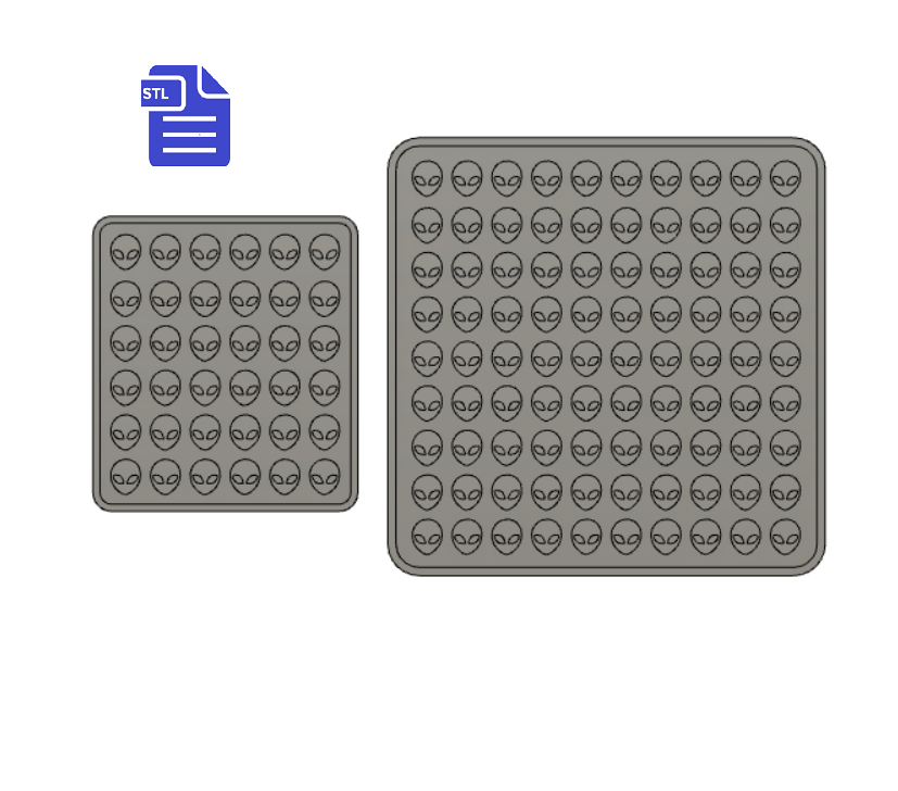 Alien Head Tray Silicone Mold Housing STL File - for 3D printing - FIL ...