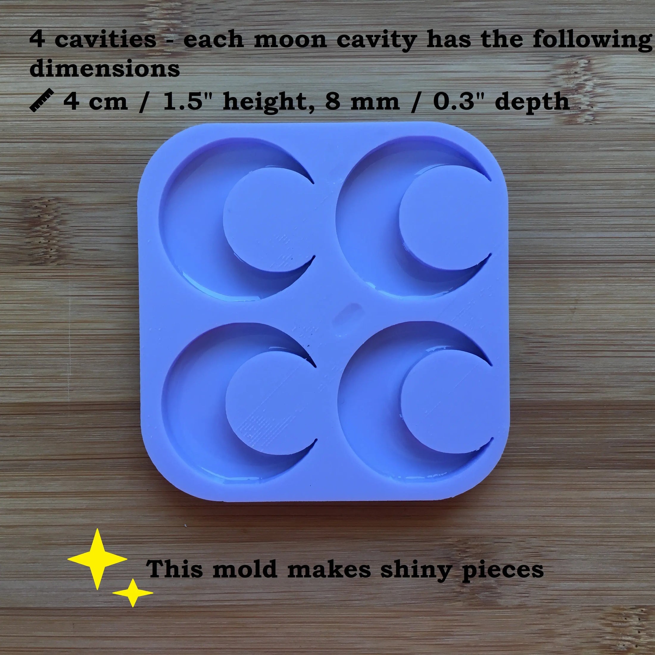 Crescent Moon Silicone Mold | Food Safe Mold for Crafts & Baking – The ...